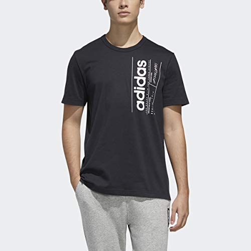 adidas Men's Brilliant Basics T-Shirt Black/White Small