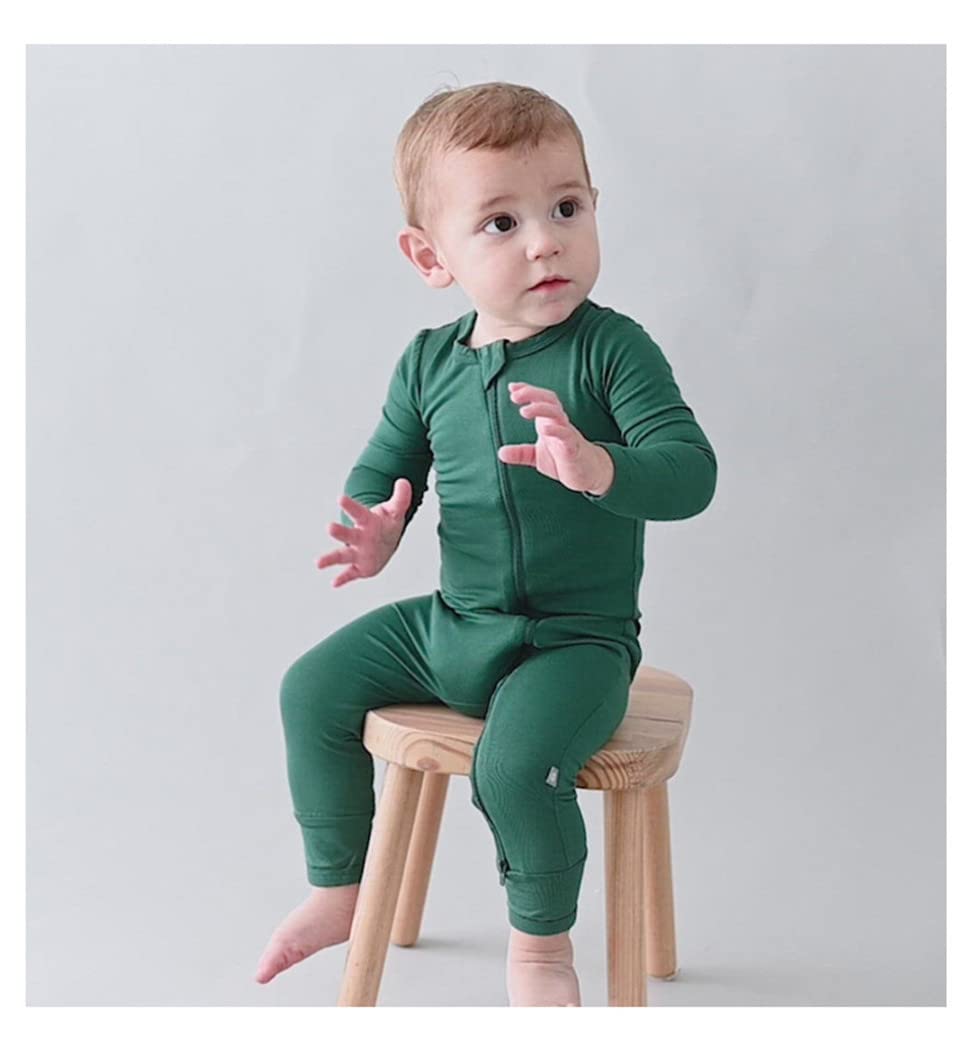Auro Mesa Baby Unisex Soft Footies Zipper Closure Footless Pajama Sleepers Pjs N' Plays One-Piece Romper 0-24M