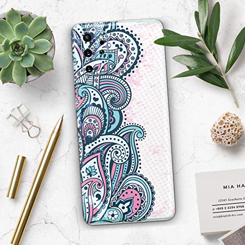 DesignSkinz Colorful Ethnic Sprouts Protective Vinyl Decal Wrap Skin Cover Compatible with The Samsung Galaxy S20 (Screen Trim & Back Glass Skin)