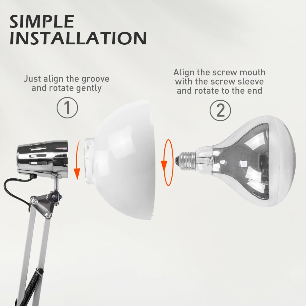 DUEBEL Heating Lamp for Candy Making –Affordable Candy Heater Perfect for Beginners in Sugar Art, Baking, and Confectionery - White & Silver Plating