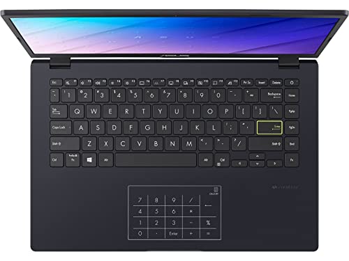 Asus 2022 14'' HD Laptop, Intel Celeron N4020 Processor, 4GB RAM, 64GB eMMC Flash Memory, Graphics 500, Webcam, Stereo Speakers, Peacock Blue, Windows 11S, 32GB USB Card 4GB | 64GB EMMc