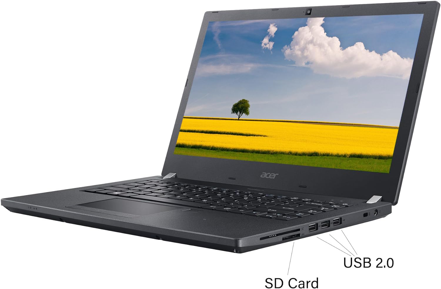Acer TravelMate P449 G3, 14 Inch Laptop, Intel Core i5-8250U, 20GB RAM, 512GB SSD, Backlit Keyboard, Fingerprint Reader, Windows 10 Pro, Black (Renewed)