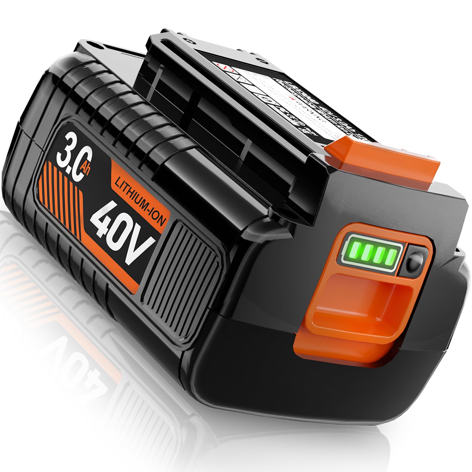 POWITEC 40V MAX Lithium Battery 3.0Ah Replace for Black and Decker 40V MAX Battery LBX2040 LBXR36 LBXR2036 LST540 LCS1240 LBX1540 Compatible with Black and Decker 40V MAX Power Tools