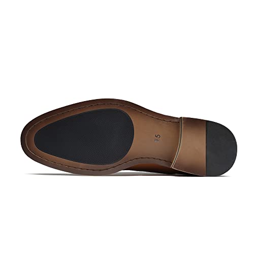 Bruno Marc Mens Lace Up Soft Cap-Toe Formal Dress Shoes, 2/Brown - 10 (Oxford)