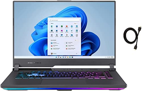 ASUS 2023 ROG Strix G15-US73 15.6" FHD IPS 144Hz Premium Gaming Laptop, AMD 8-Core Ryzen 7 4800H Upto 4.2GHz, 32GB RAM, 1TB PCIe SSD, NVIDIA RTX 3060 6GB, RGB Keyboard, Windows 11 Pro + HDMI Cable