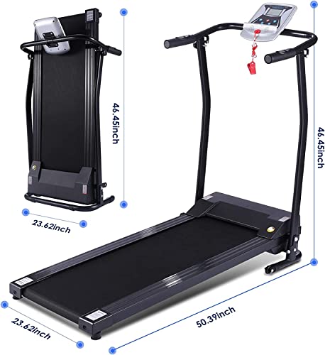 ANCHEER Treadmill Folding Treadmill for Home Electric Running Machine Installation-Free Walking Jogging Foldable Fitness Exercise Machine for Office & Gym Workout with 5β LED Display