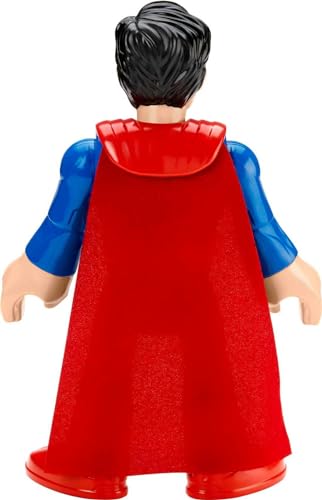 DC Super Friends Imaginext DC Super Friends Superman Xl Toy 10-In Figure with Fabric Cape for Preschool Kids Ages 3+ Years