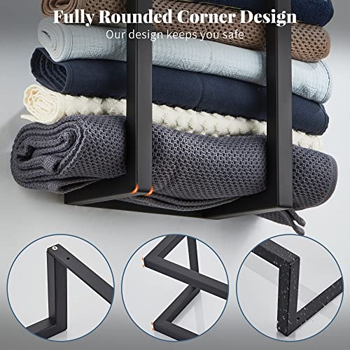 Bathroom Wall Towel Rack, Bathroom Organization, Bath Towel Holder, Wall Towel Storage, Mounted Towel Rack Holder