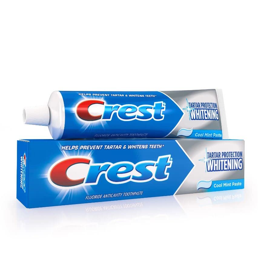Crest Tar Sm Mnt Wht Size 8.2z Crest Tartar Protection Tartar Control Toothpaste Cool Mint Paste 8.2 Ounce (Pack of 7)