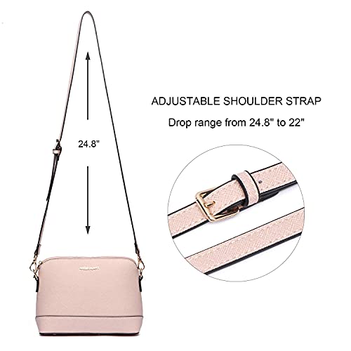 Crossbody Bags for Women, Lightweight Medium Dome Purses and Handbags with Adjustable Strap and Golden Hardwares