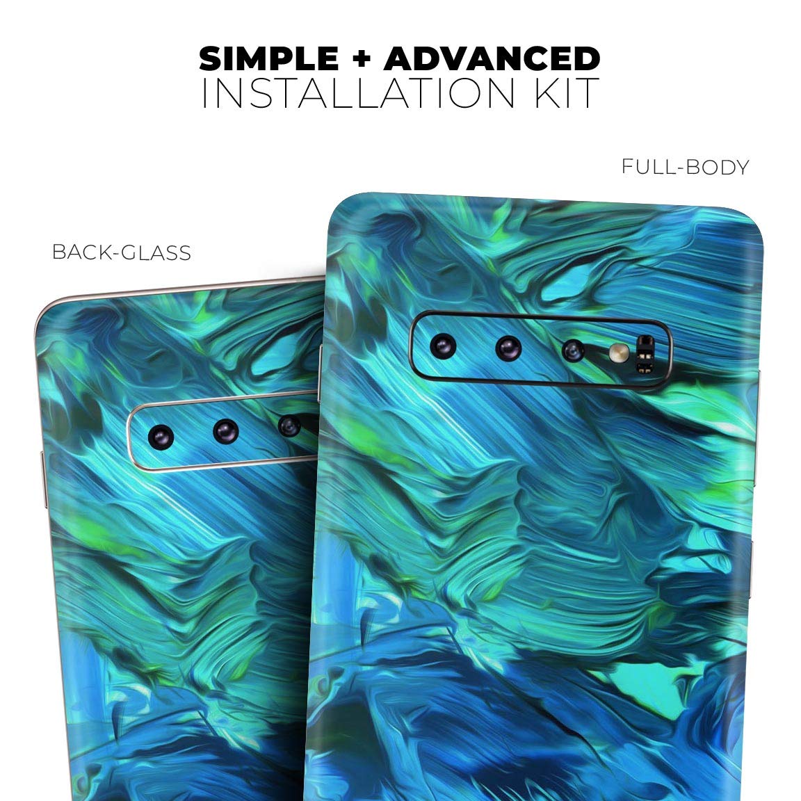 DesignSkinz Blurred Abstract Flow V40 Protective Vinyl Decal Wrap Skin Cover Compatible with The Samsung Galaxy S20 (Screen Trim & Back Glass Skin)