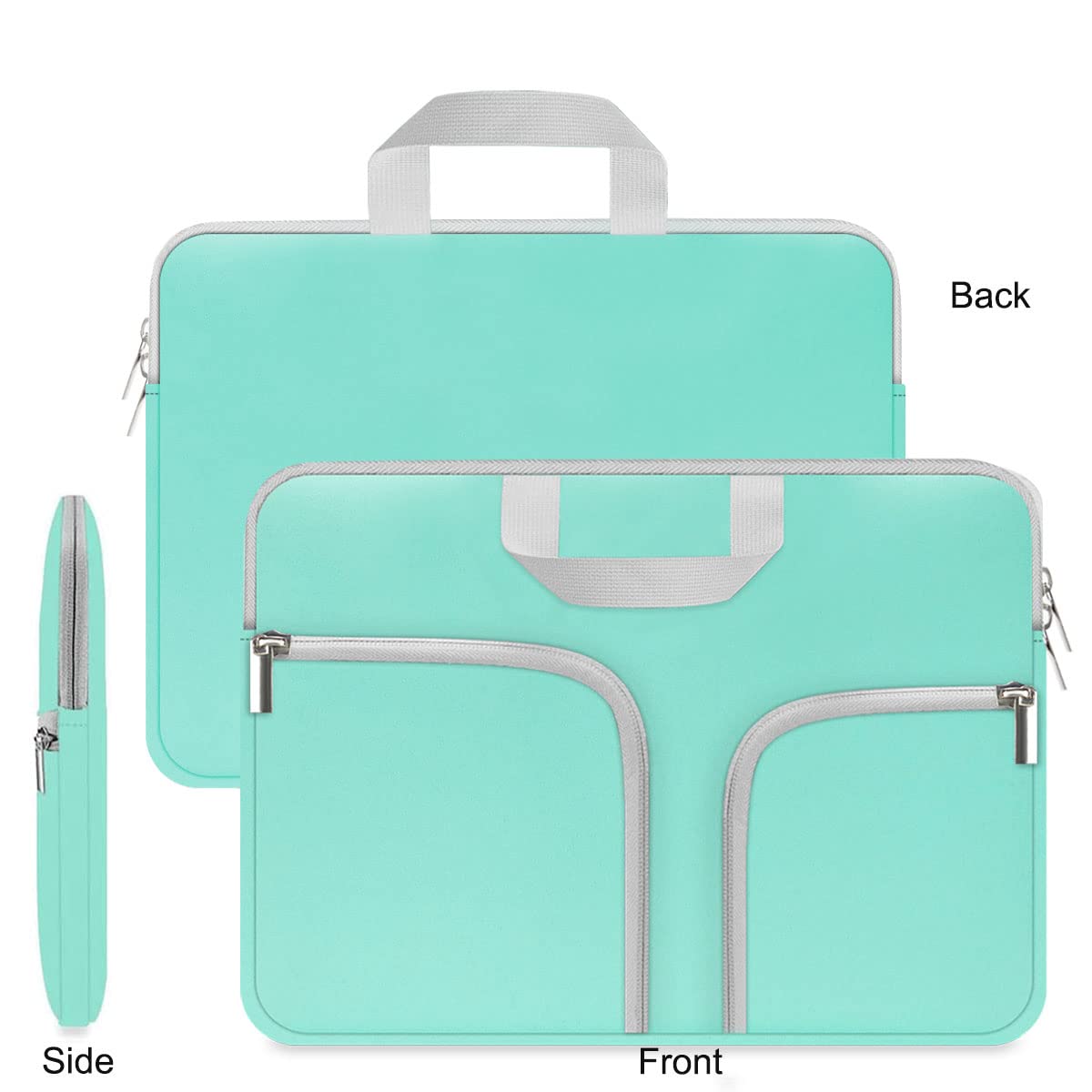 HESTECH 10 Inch Laptop Case with Handle,Tablet Sleeve Case Protective Cover Carrying Bag for Chromebook Duet 10.1"/11Inch IPad Air M2/9.7 10.5 11 Inch IPad Pro/Samsung Galaxy Tab 10.1 S6 Lite,Green