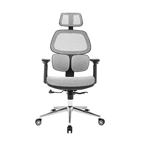 HOUKAI Executive Office Chair - High Back Office Chair with Footrest and Thick Padding - Reclining Computer Chair with Ergonomic Segmented Back, Black (Color : C)