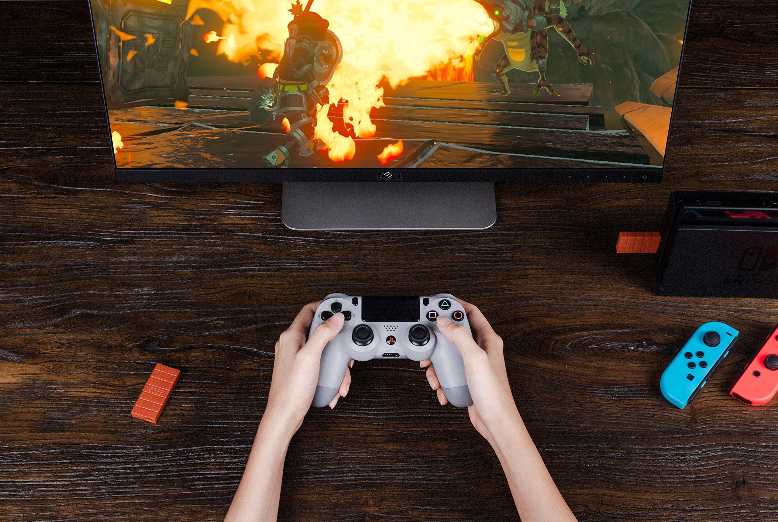 8Bitdo Wireless Controller Bluetooth Adapter for Switch, Windows, Mac & Raspberry Pi with a Commemorative Brooch