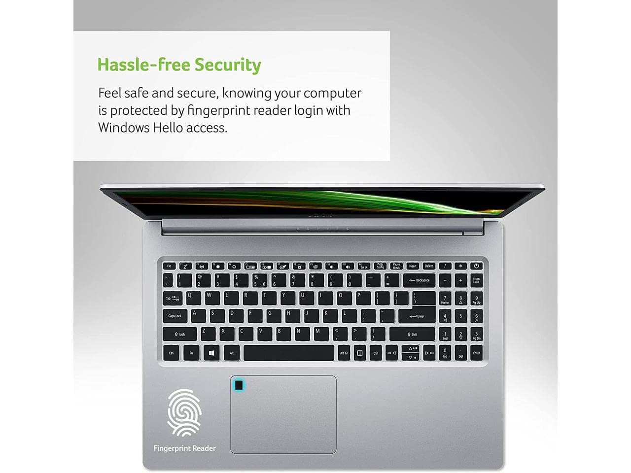 Acer Aspire 5 A515-45 A515-45-R1BF 15.6 Notebook - Full HD - 1920 x 1080 - AMD Ryzen 7 5700U Octa-core [8 Core] 1.80 GHz - 16 GB Total RAM - 512 GB SSD - Pure Silver