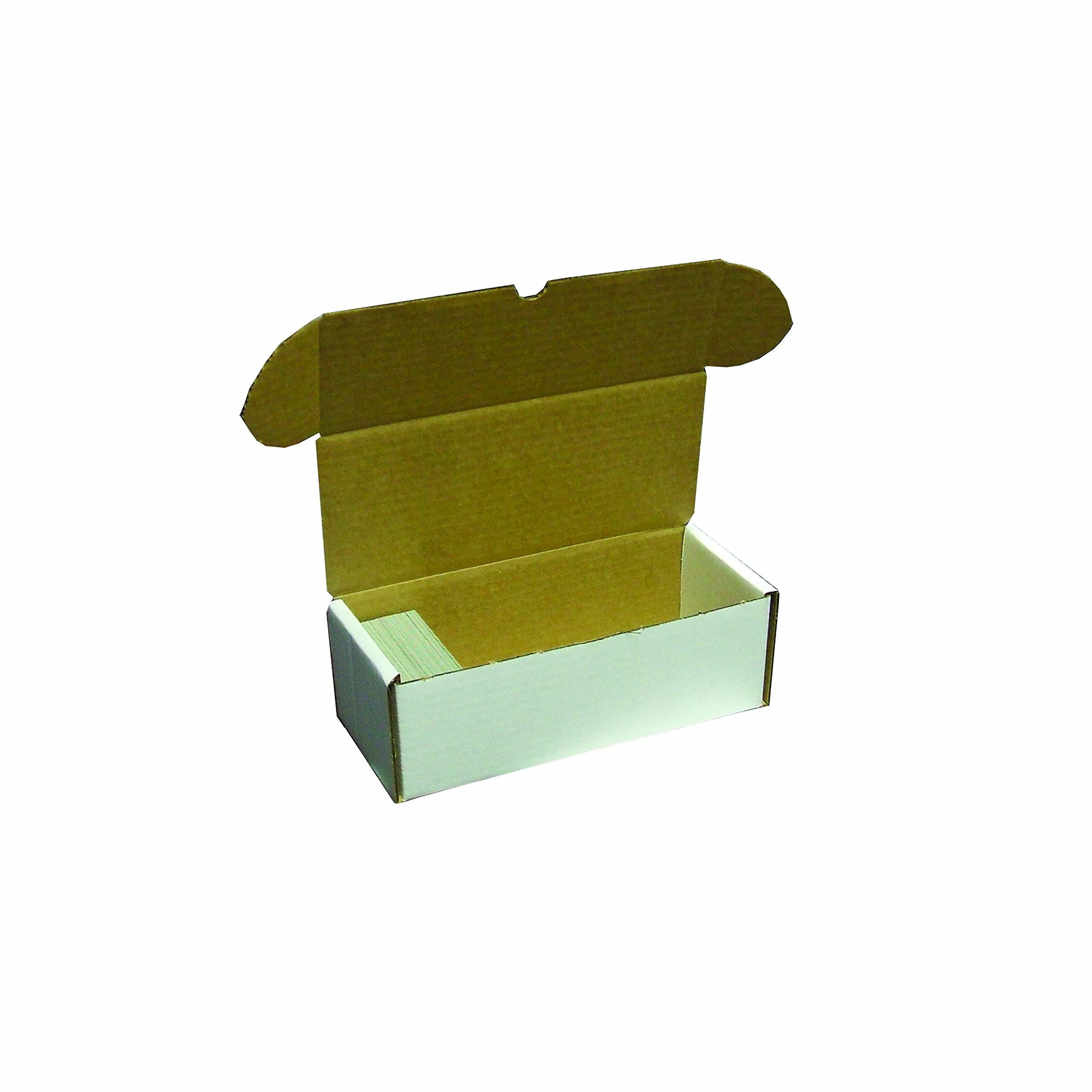 BCW 500-Count Storage Box for Standard 20pt Trading Cards, 200 lb. Test Strength (3-Pack) | Cardboard Organizer for Baseball, Basketball, Football Cards, MTG, Pokemon | Assembly Required