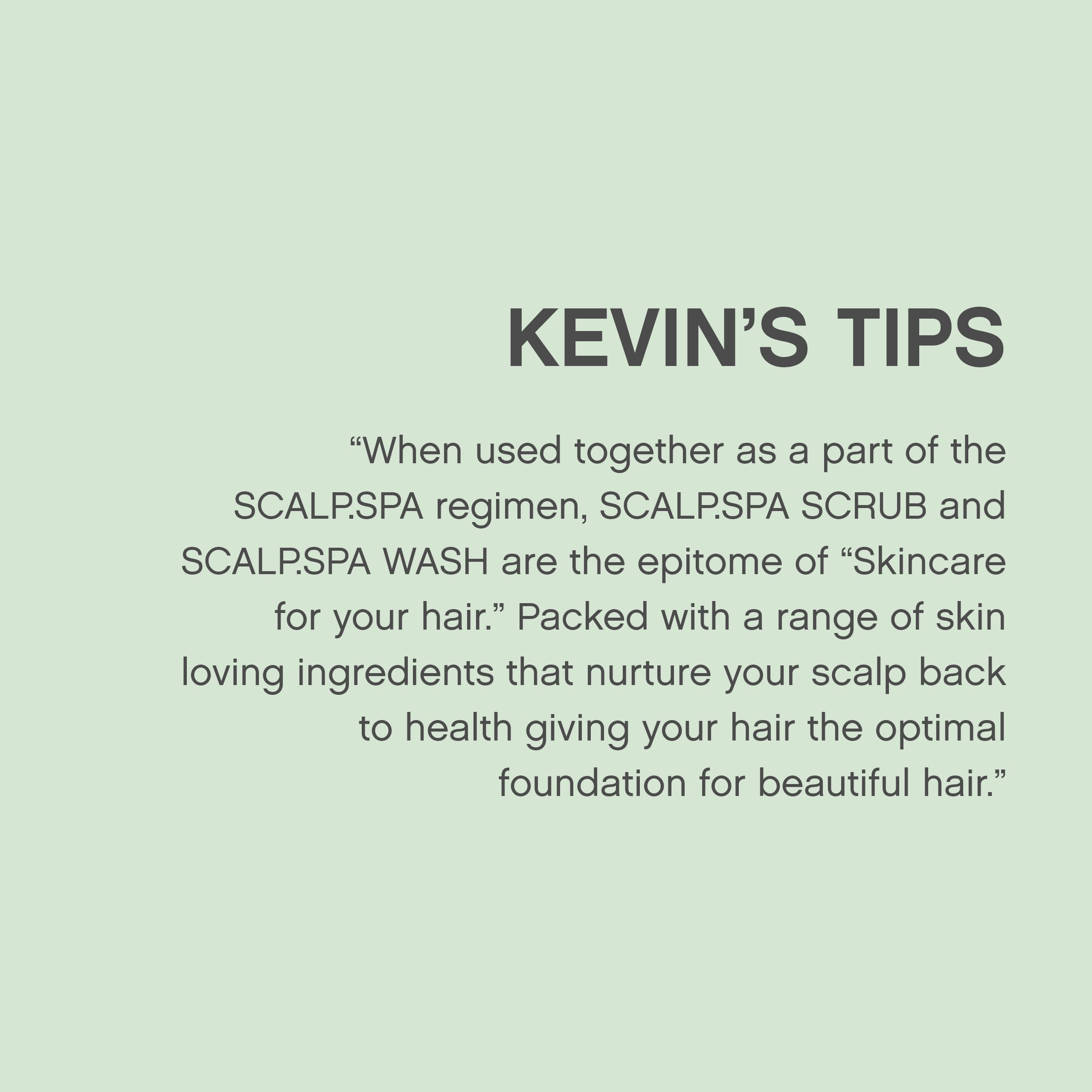 KEVIN.MURPHY SCALP.SPA WASH - Clarifying Scalp Shampoo - For All Hair Types - Soothes Dry Scalp - Colour Safe - Sulphate & Paraben Free Shampoo - 250 mL / 8.4 fl oz