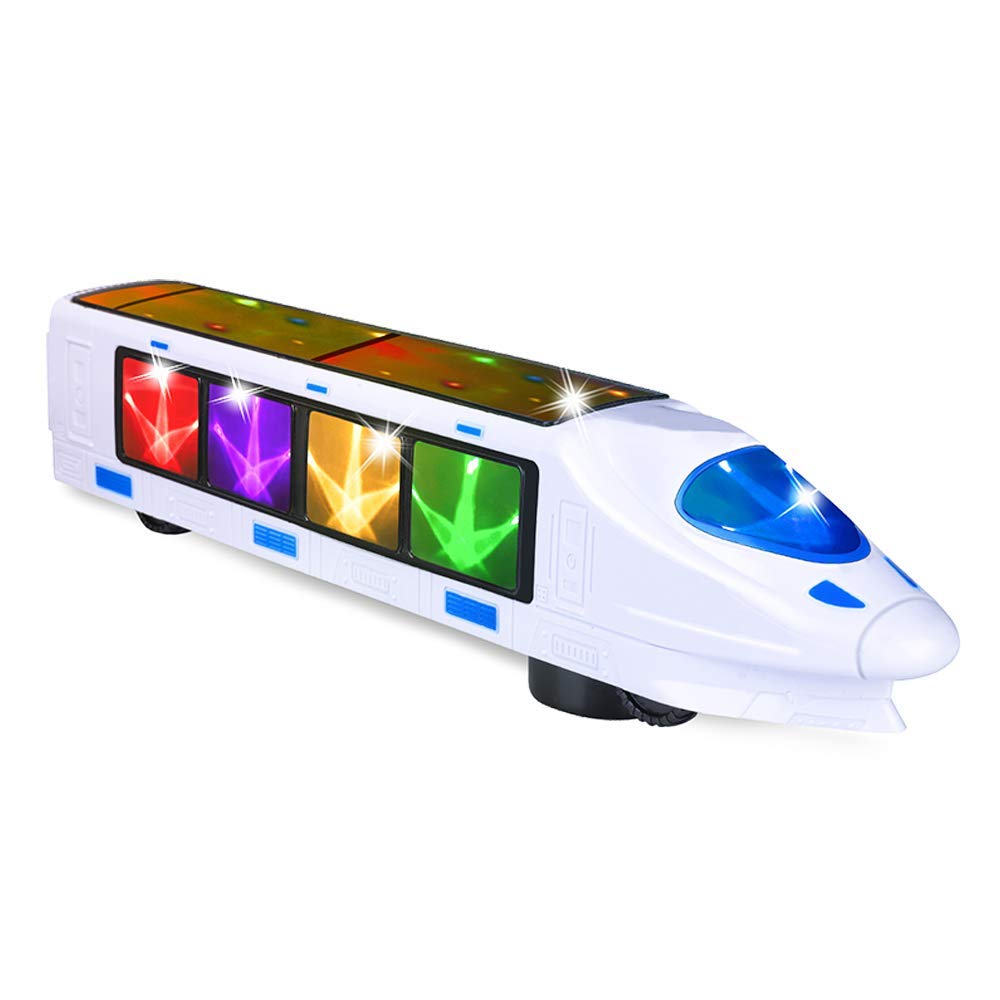 CYKT Electric Train Toy with Music, Beautiful 3D Lightning Electric Train, The Best Creative Gift Toy for 3-12 Year Old Boys