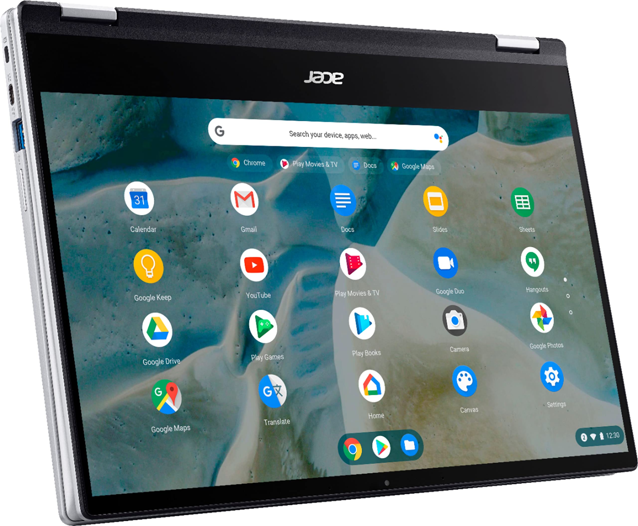 Acer Chromebook Spin 514 Convertible Laptop, 14” Full HD Touchscreen Ryzen 3 3250C, 4GB DDR4 Memory, 64GB eMMC Flash Memory (Renewed)