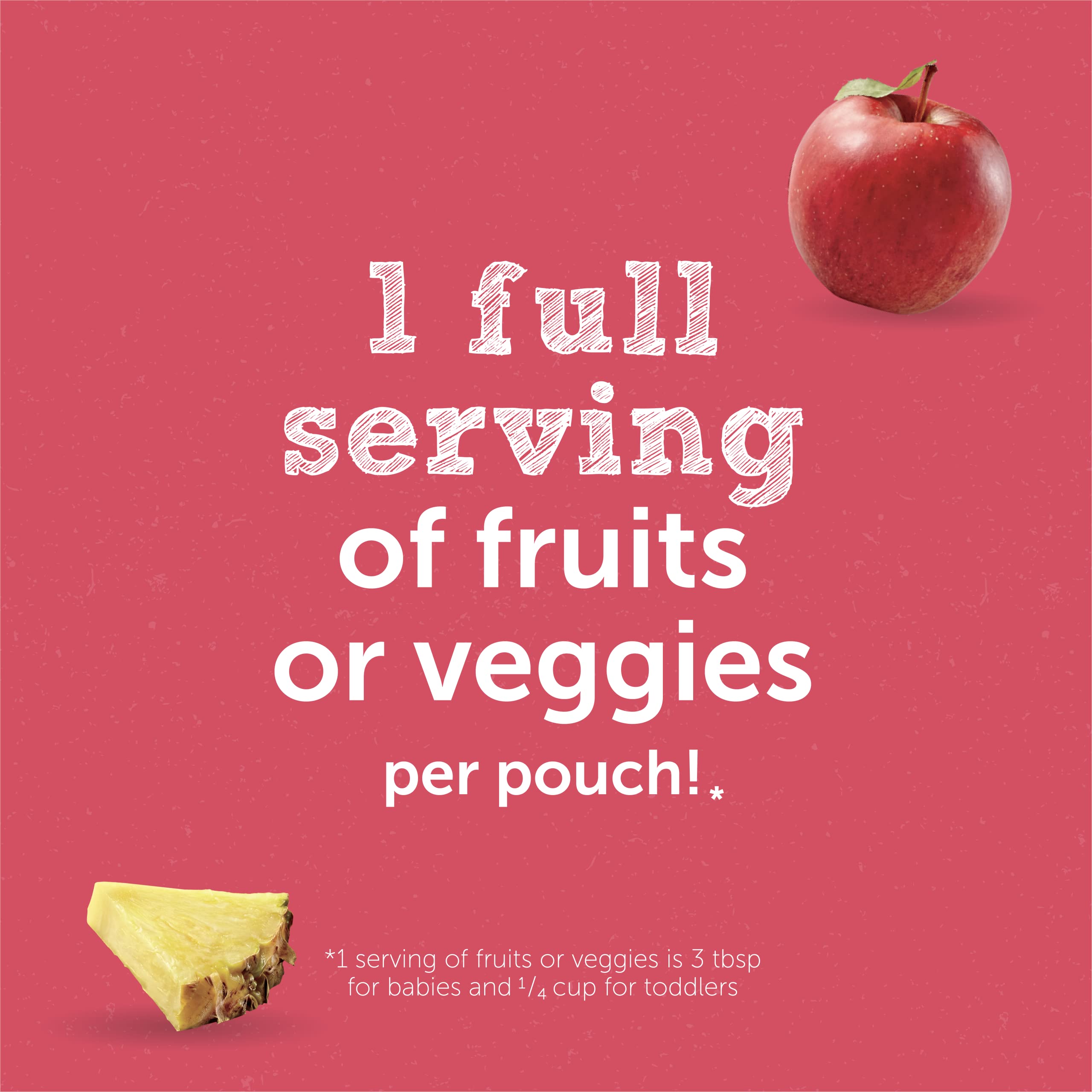 Beech-Nut Baby Food Pouches, Apple Sweet Potato Pineapple Fruit Puree, 3.5 oz (18 Pack)