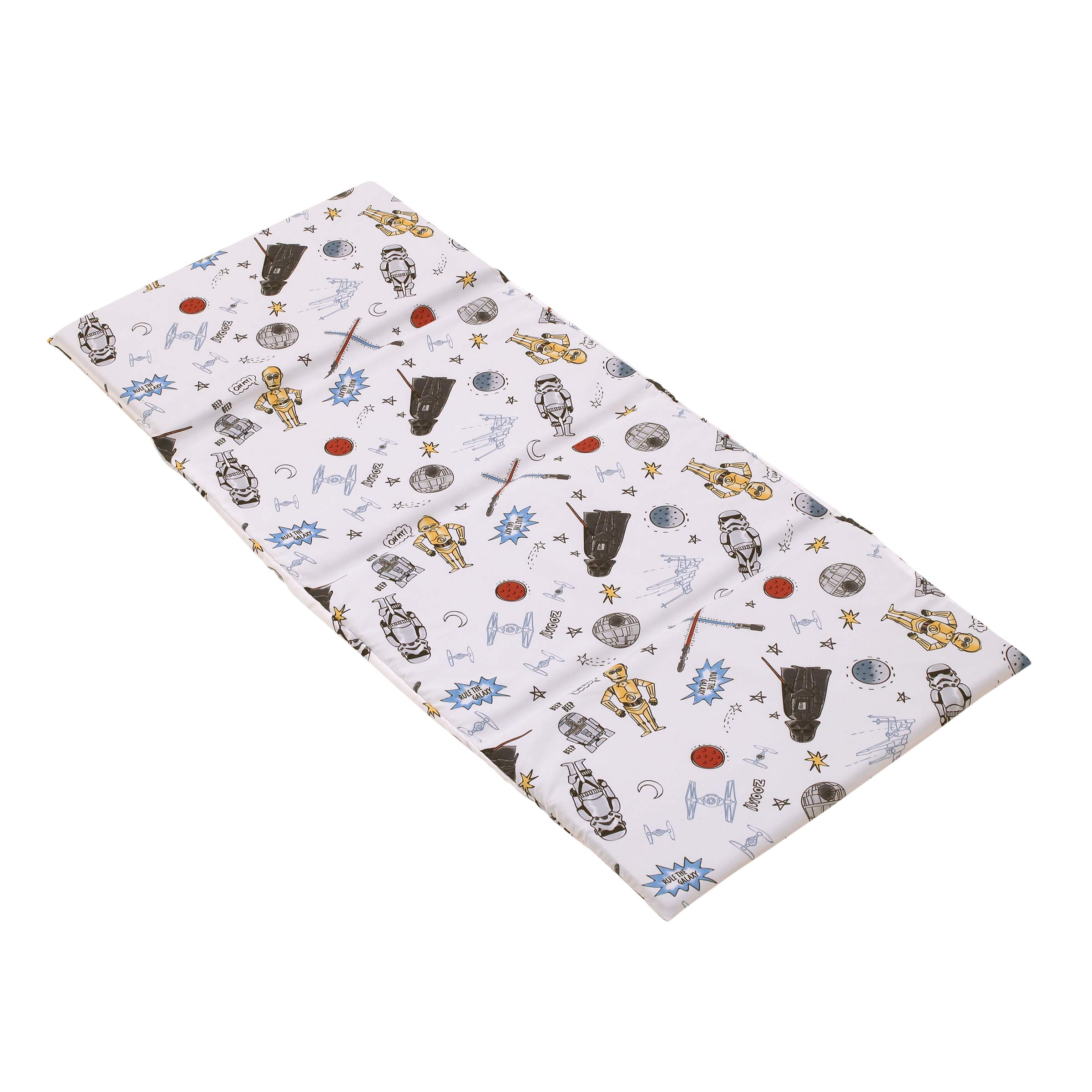 Star Wars Rule The Galaxy White, Blue, Grey Preschool Nap Pad Sheet