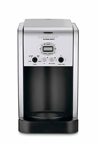 Cuisinart DCC-2650P1 Extreme Brew 12-Cup Programmable Coffeemaker, Black/Stainless Steel