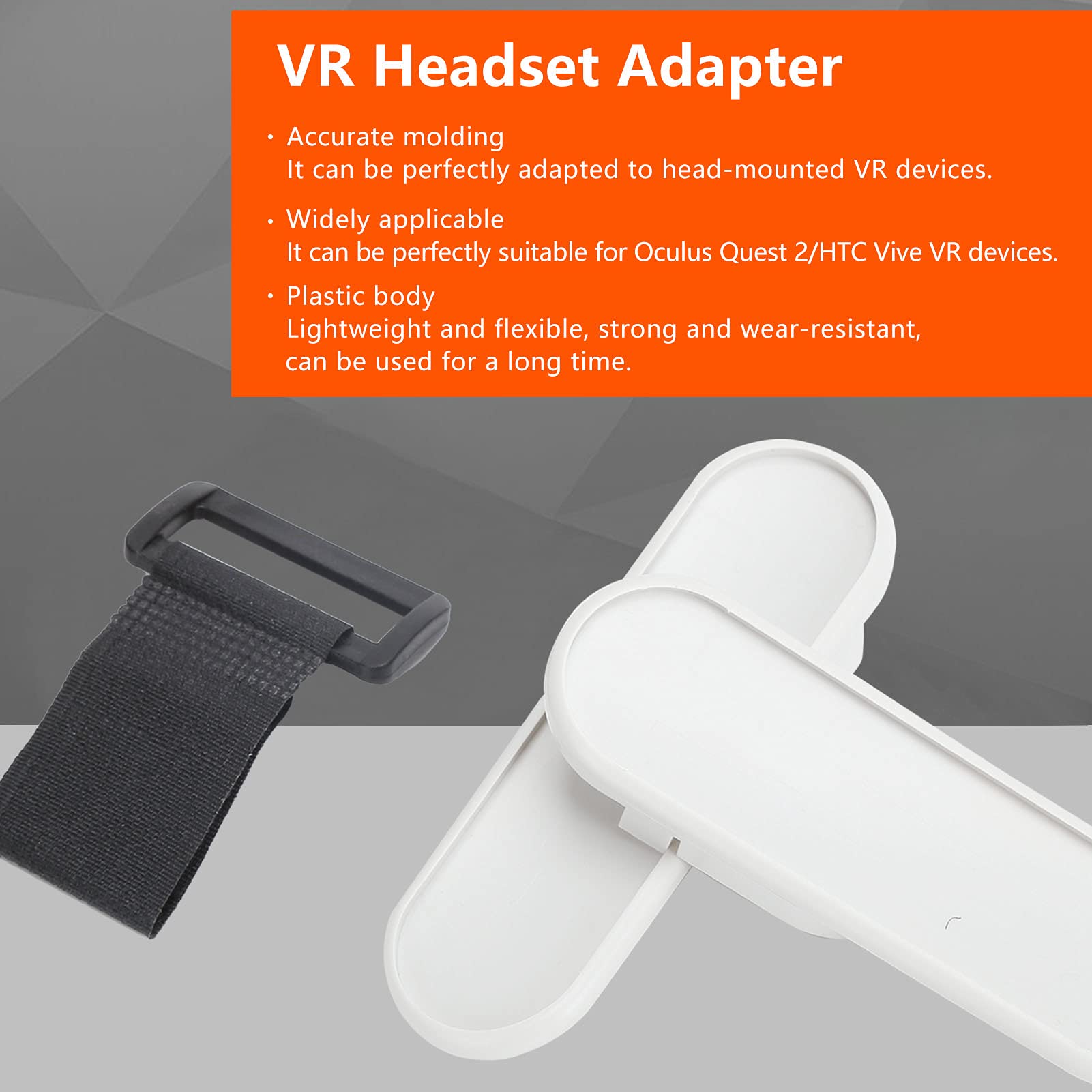 Acogedor Headset Connector for VR Adapter, Adjustable Strap, Headset Connector Adapter for Quest 2 and for Vive DAS, for Oculus