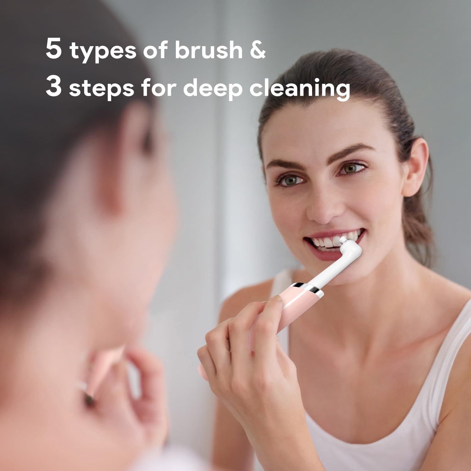6 Tooth Polisher Replacement Brush Heads,Replacement Heads for Tooth Polisher,Teeth Tartar Remover Accessories,6 Varied Brush Heads Replacement Heads Kit