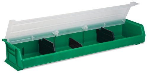 Akro-Mils 40321 Lengthwise Plastic Divider for 30320 AkroBin Storage Bins, Black, (7-Pack)
