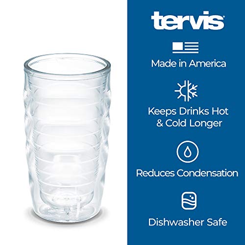 Tervis Warner Brothers - Scooby-Doo Crew Insulated Tumbler with Wrap and Blue Lid, 10oz Wavy, Clear
