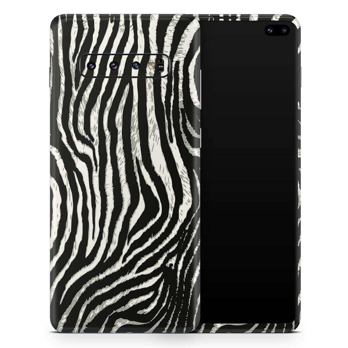 DesignSkinz Real Vector Zebra Print Protective Vinyl Decal Wrap Skin Cover Compatible with The Samsung Galaxy S20 (Screen Trim & Back Glass Skin)