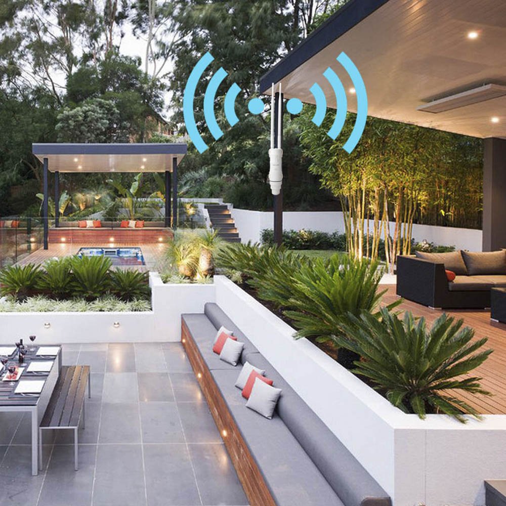 WiFi Extender,WAVLINK AC600 Home Outdoor WiFi Access Point High Power Dual Band 2.4+5G Wireless Router/AP/Wi-Fi Range Extender 3 in 1 Weatherproof with PoE for Courtyard,RV,Campsite…
