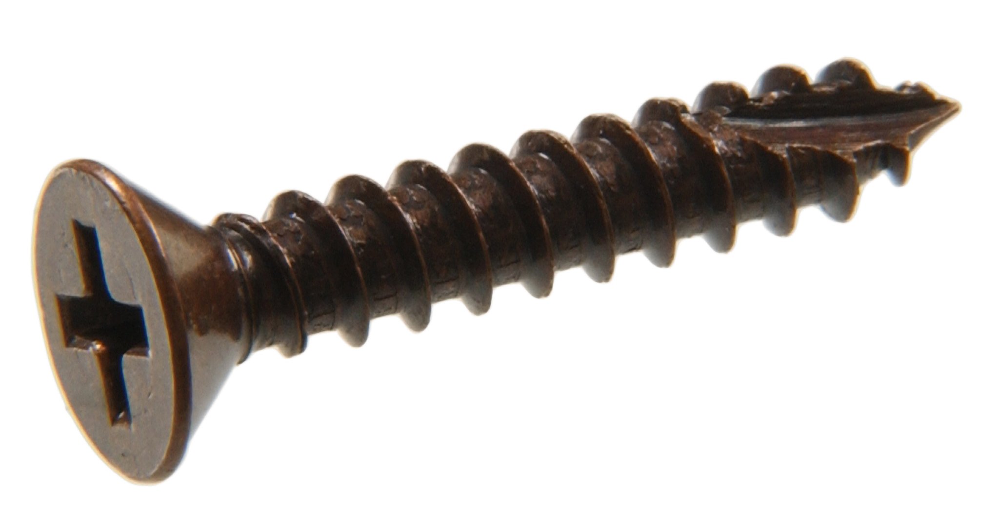Hillman 45367 9-Inch x 1-Inch Flat Phillips Wood Screw, Antique Bronze, 30-Pack