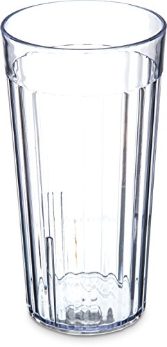 Carlisle FoodService Products 111607 Bistro Tumbler, 16 oz, Clear, Plastic (Pack of 1)