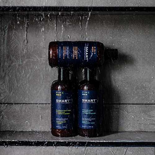 SMART Clean Intelligence 2 in 1 Shampoo and Conditioner Restorative Hydrating Renewing Scalp Caffeine and Saw Palmetto - 16 fl oz