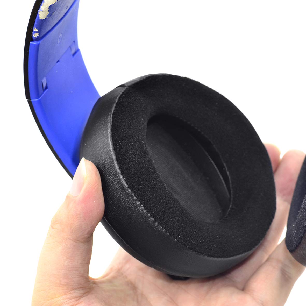 Defean Upgrade earpads Replacement Compatible with Sony ps4 Gold Wireless Headset PS3 PS4 7.1 Virtual Surround Sound CECHYA-0083 Headphone (Velour)