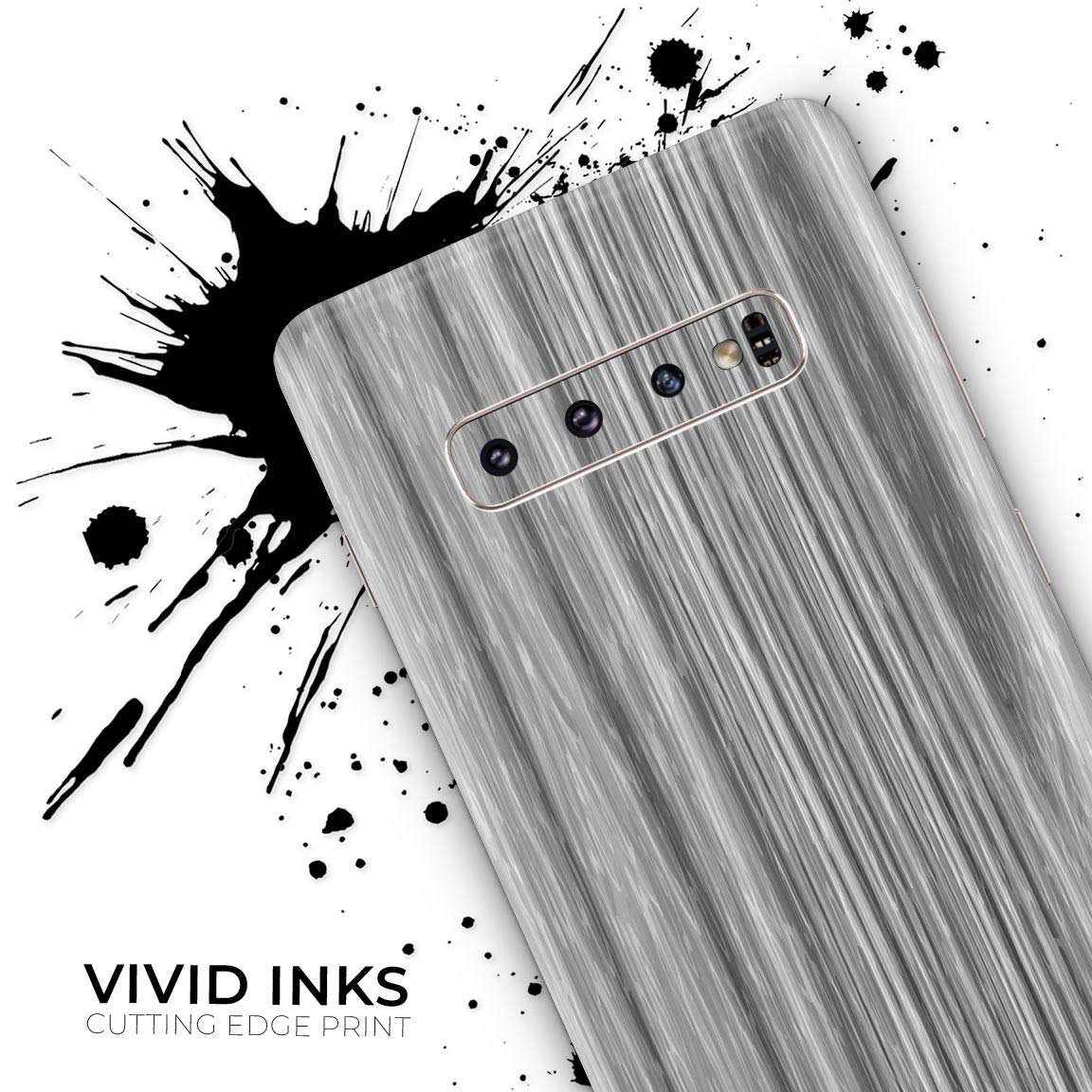 DesignSkinz Textured Gray Dyed Surface Protective Vinyl Decal Wrap Skin Cover Compatible with The Samsung Galaxy S20 (Screen Trim & Back Glass Skin)
