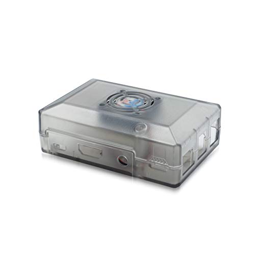 LoveRPi Active Cooling Media Center PC Case with Fan for Raspberry Pi 3, Libre Computer Board, ASUS Tinker Board (Translucent)