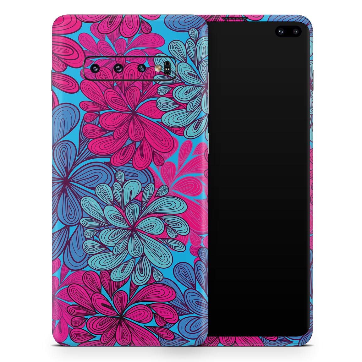 DesignSkinz Vibrant Colorful Floral Sprouts Protective Vinyl Decal Wrap Skin Cover Compatible with The Samsung Galaxy S20 (Screen Trim & Back Glass Skin)