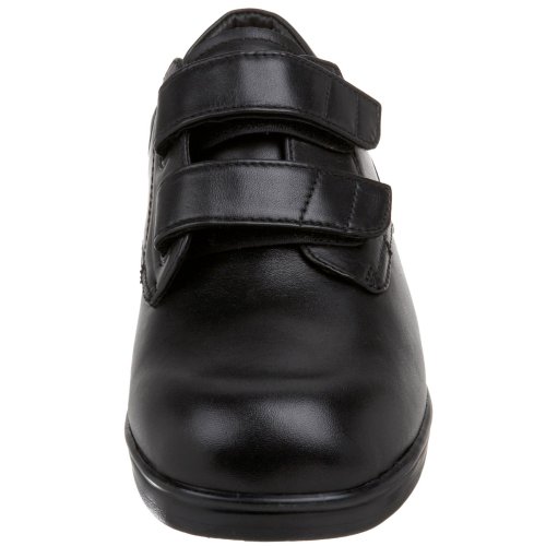 Apex Women's Conform Double Strap Sneaker, Black, 4.5 Extra Wide US