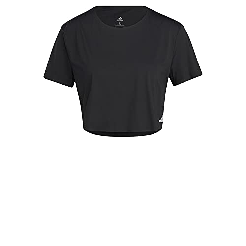 adidas womens Elevated Training Tee Black X-Large