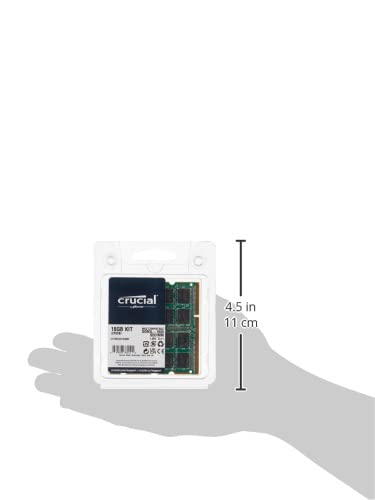 Crucial RAM 16GB Kit (2x8GB) DDR3 1600 MHz CL11 Memory for Mac CT2K8G3S160BM