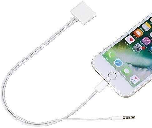 Belcompany Lightning to 30 Pin Cable for iPhone with 3.5mm AUX Audio Port