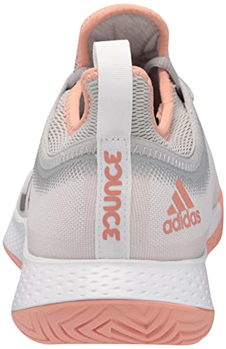 adidas Women's Defiant Generation Tennis Shoe, White/Black/Ambient Blush, 10
