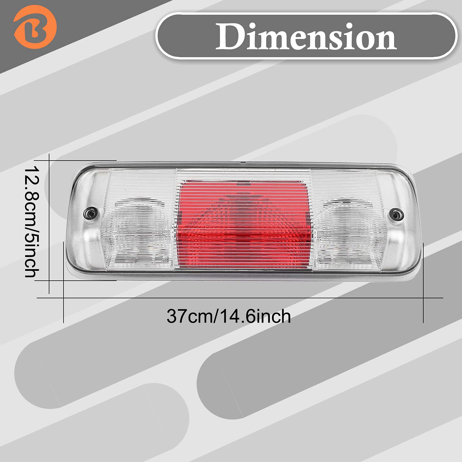 923-237 LED Third Brake Light Hight Mount Stop Lamp Fits for Explorer Sport Trac 2007-2010 F150 2004-2008 Lincoln Mark LT 2006-2008 Replace# 7L3Z13A613B