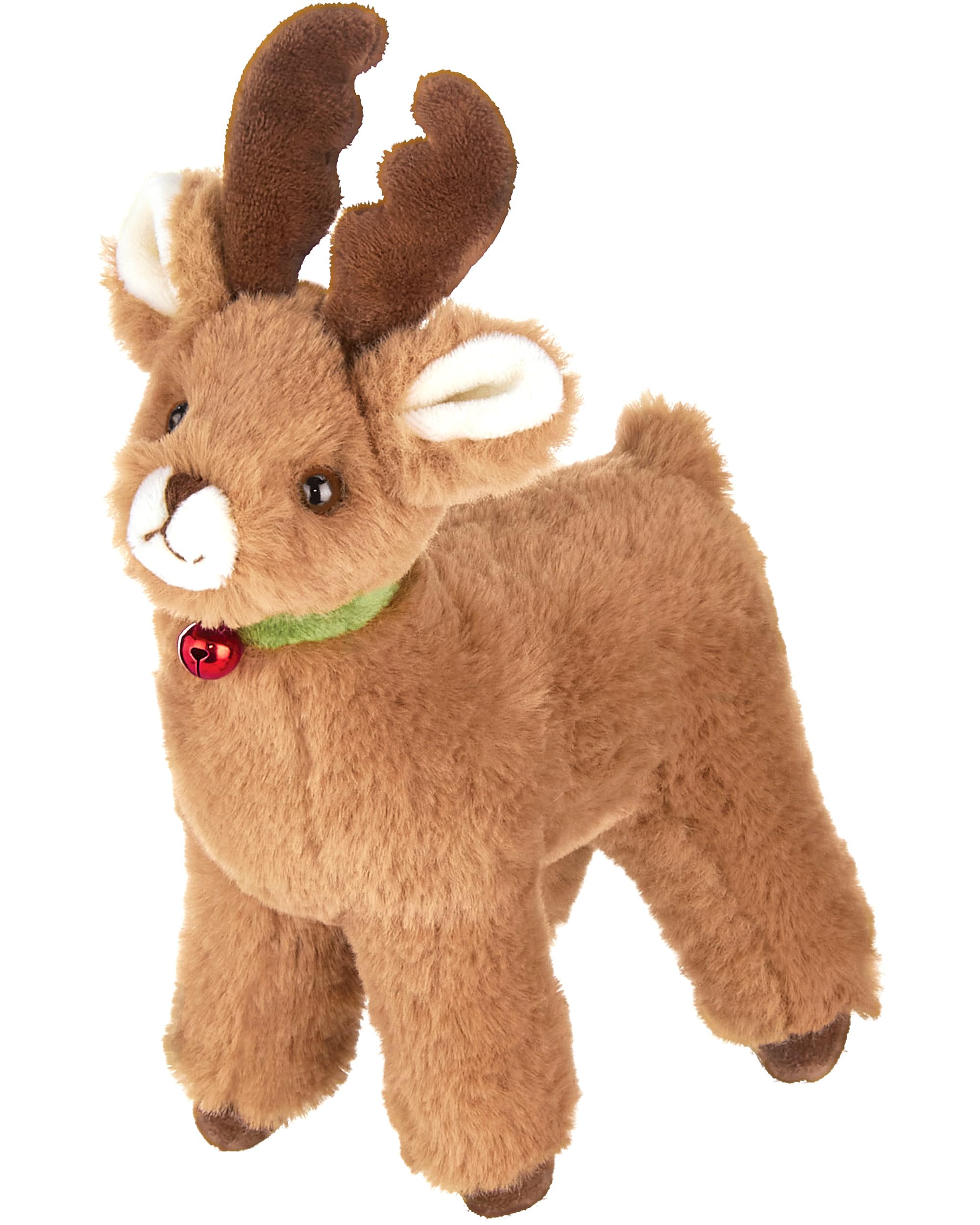 Bearington Jolly Reindeer Stuffed Animal, 6 Inch Christmas Stuffed Reindeer Plush, Ideal Small Christmas Stuffed Animals Gift for Toddlers, Kids & Teens