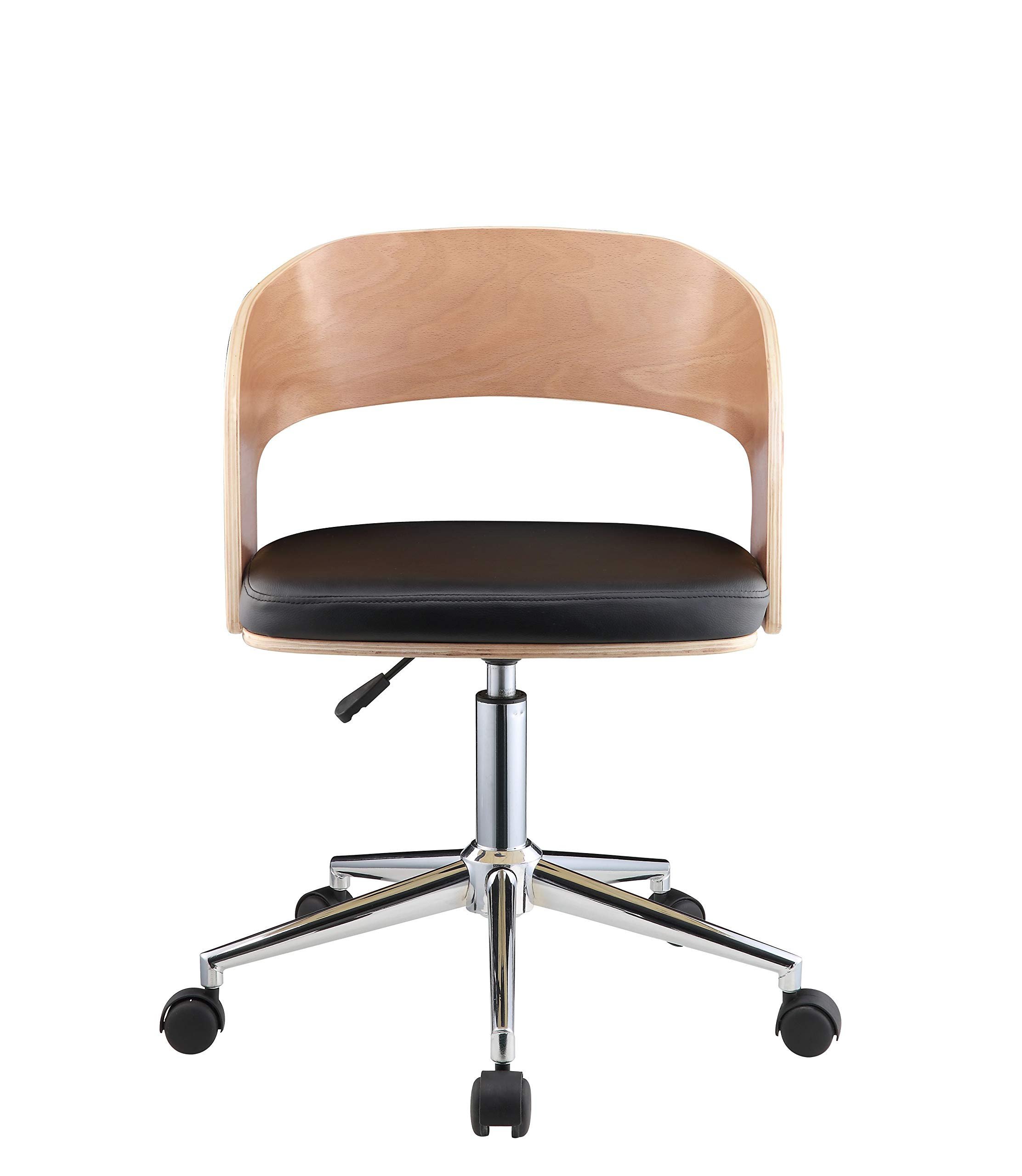 Acme Furniture Yoshiko Office Chair, Black and Beech