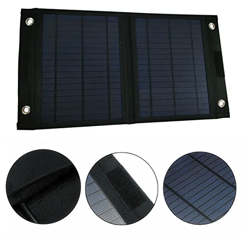 Amikadom #fM9a35 Portable Bi-Fold 25W Solar Panel Folding Solar Battery Electric Car Charger with Dc Plug 12V5V USB