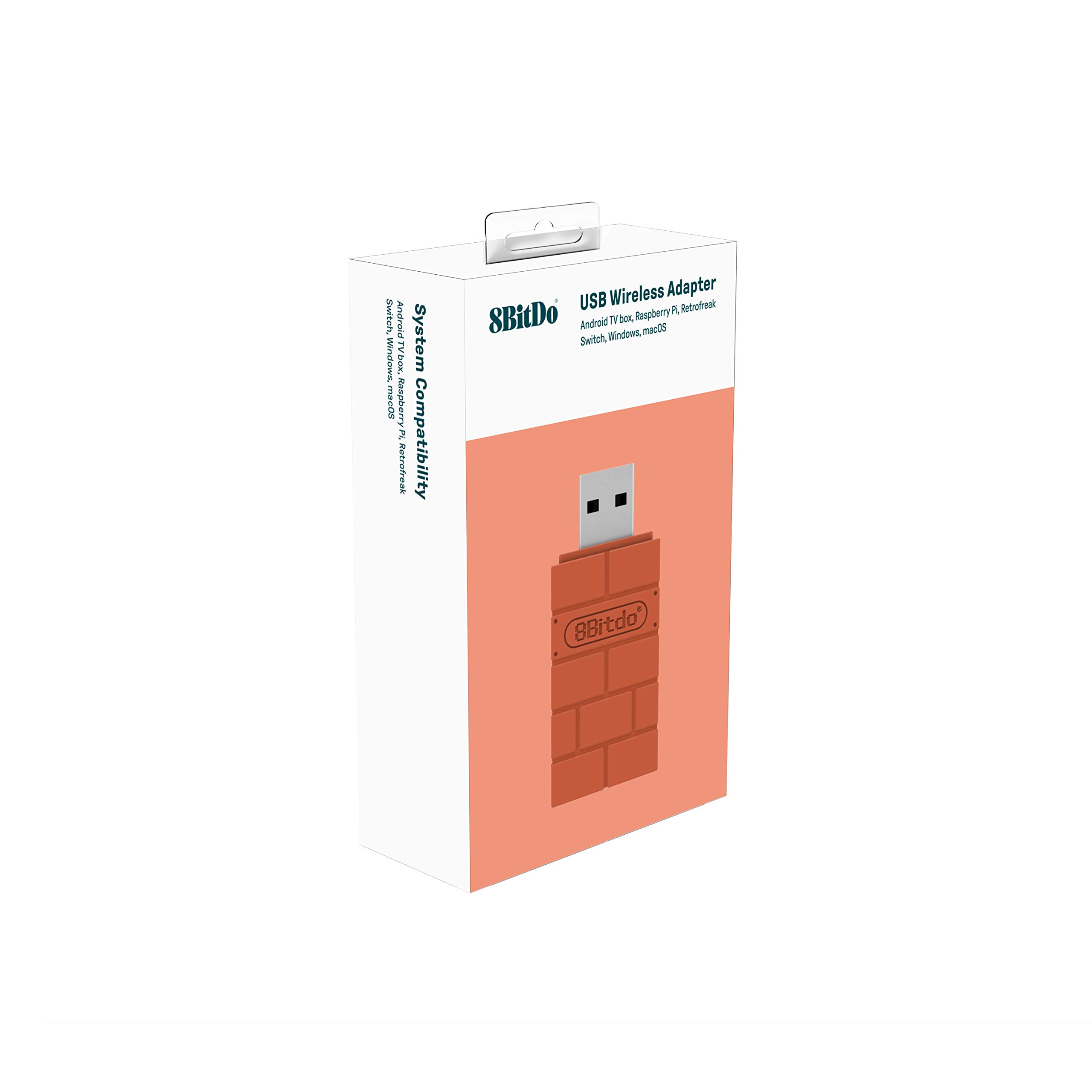 8Bitdo Wireless Controller Bluetooth Adapter for Switch, Windows, Mac & Raspberry Pi with a Commemorative Brooch