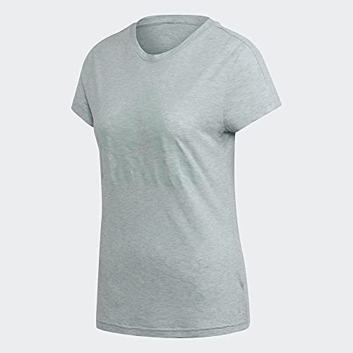 adidas womens Must Haves Winners Tee Green Tint Melange Small